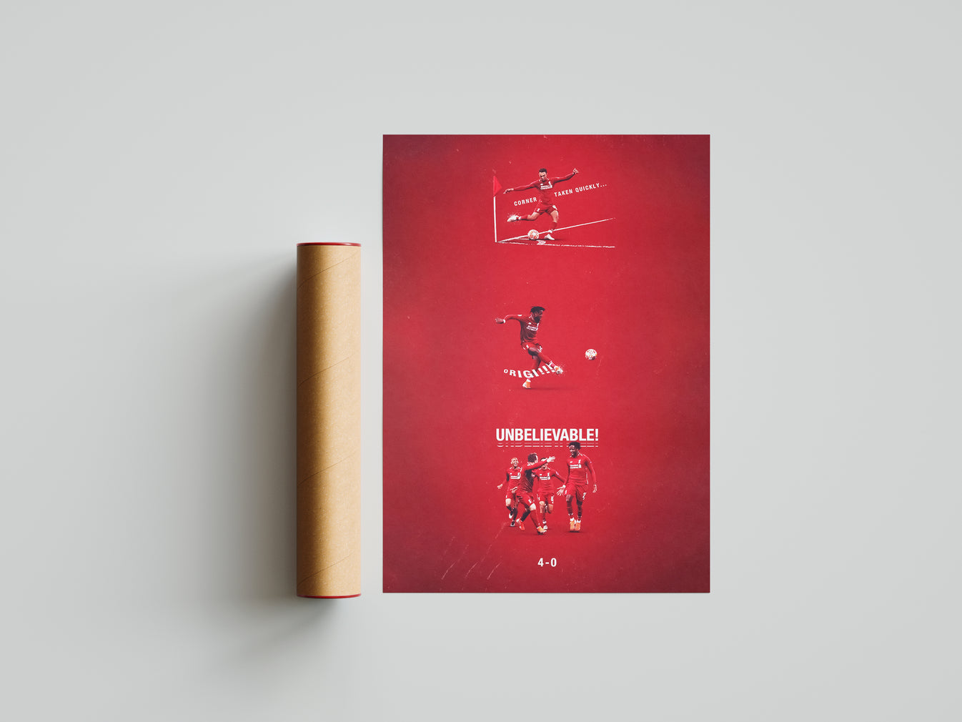 Trent Alexander-Arnold & Origi "Corner Taken Quickly" Poster Print ...