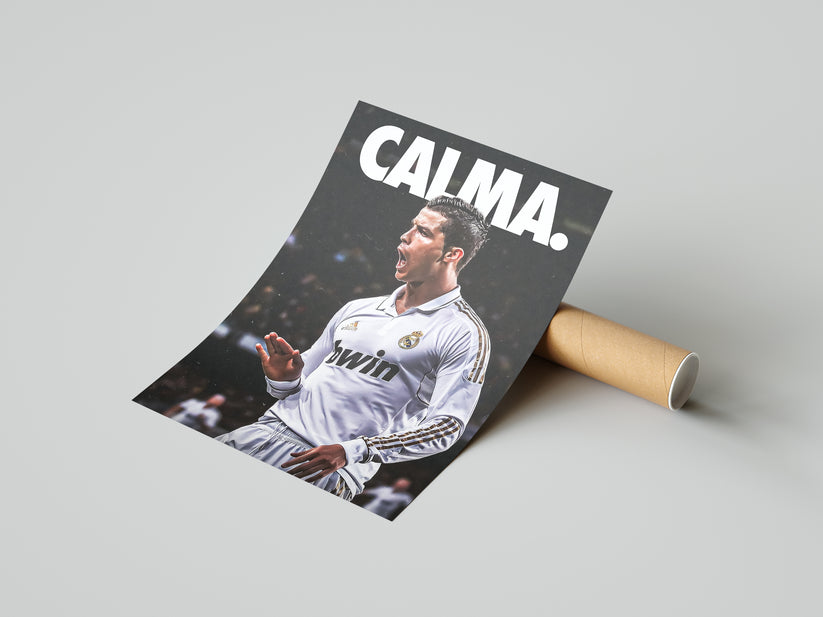Cristiano Ronaldo "CALMA" Poster Print – LGCraftedPrints