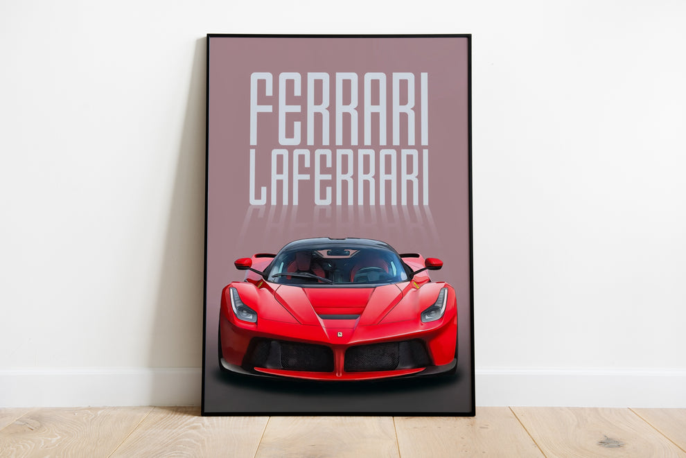 Ferrari LaFerrari Poster Print – LGCraftedPrints