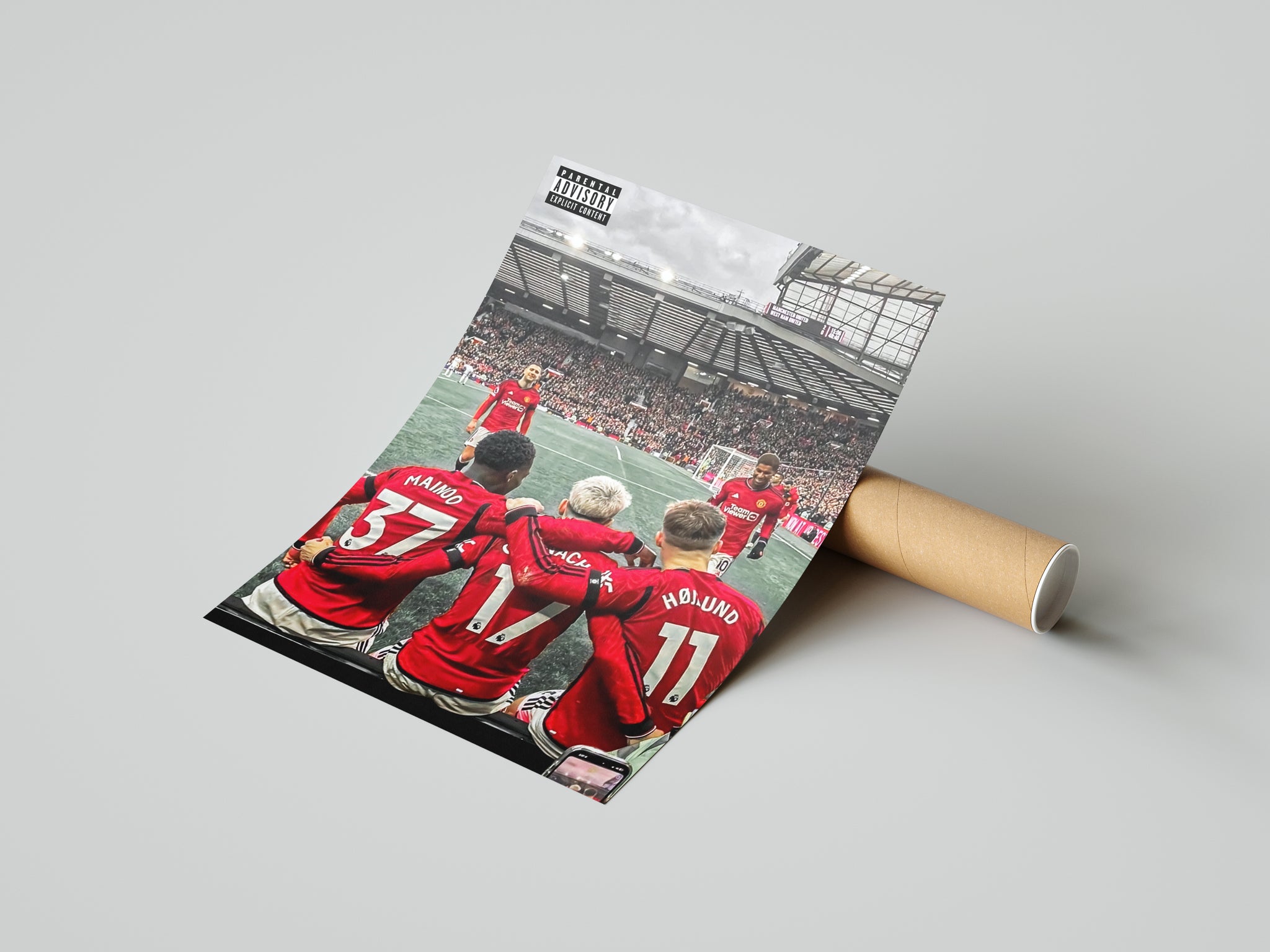 Garnacho, Hoijlund & Mainoo Poster Print – LGCraftedPrints