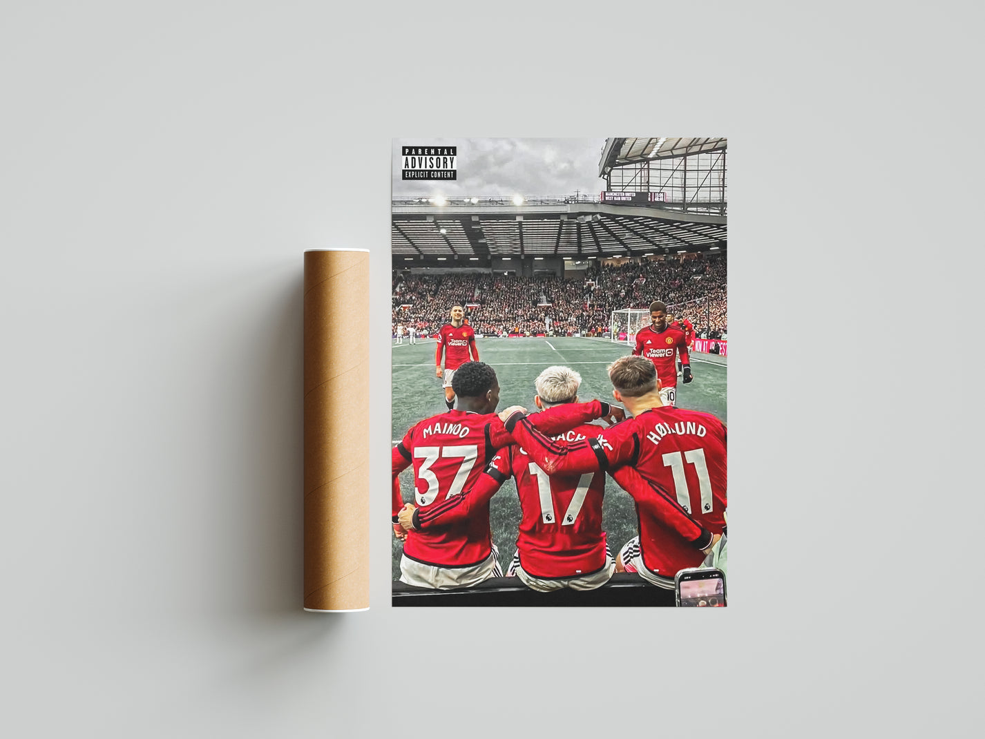 Garnacho, Hoijlund & Mainoo Poster Print – LGCraftedPrints