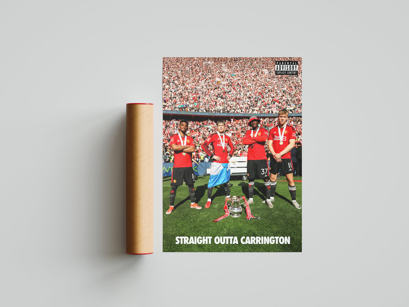 Garnacho, Hoijlund, Amad Diallo & Mainoo Poster Print – LGCraftedPrints