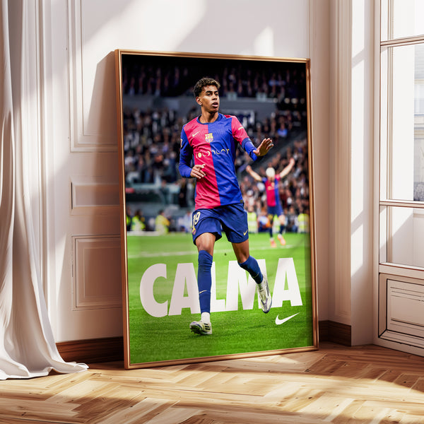 Lamine Yamal "CALMA" Poster Print – LGCraftedPrints