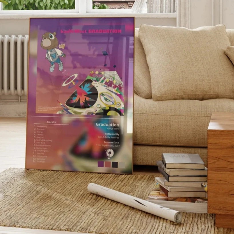 Kanye West "Graduation" Album Poster – LGCraftedPrints
