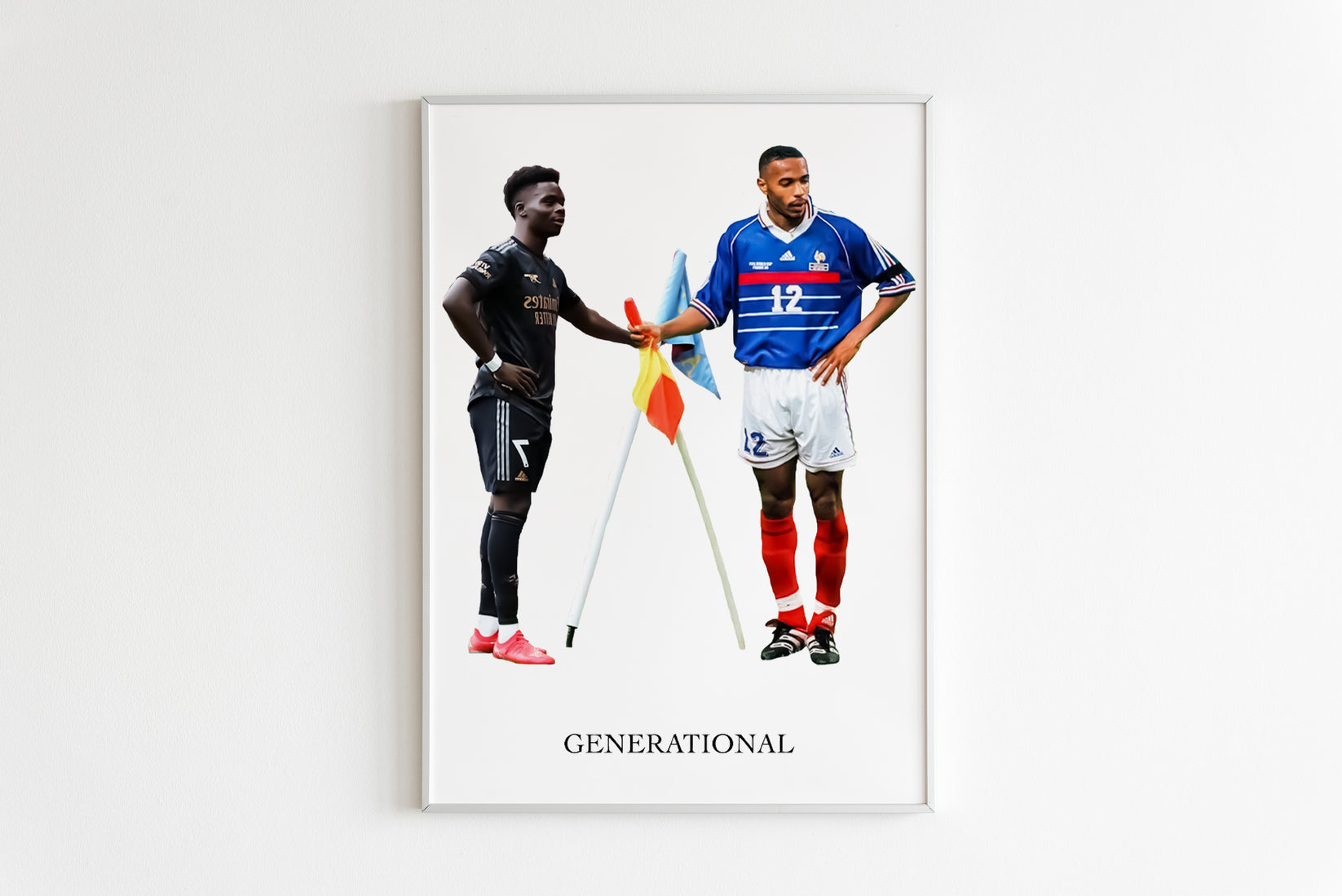 Bukayo Saka & Thierry Henry "Generational" Poster Print – LGCraftedPrints